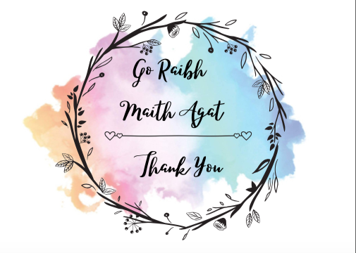 Go Raibh Maith Agat, Thank You Card - Irish Art Gallery